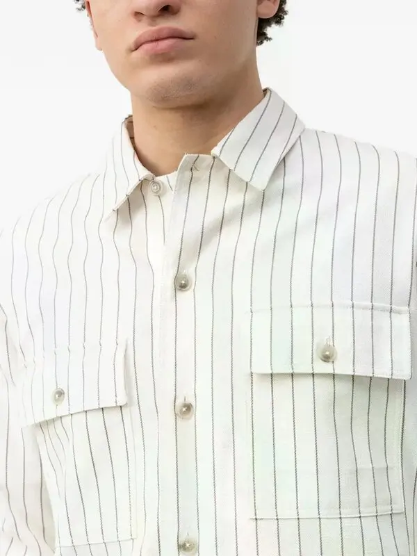 Hugo Chest-pockets Striped Shirt