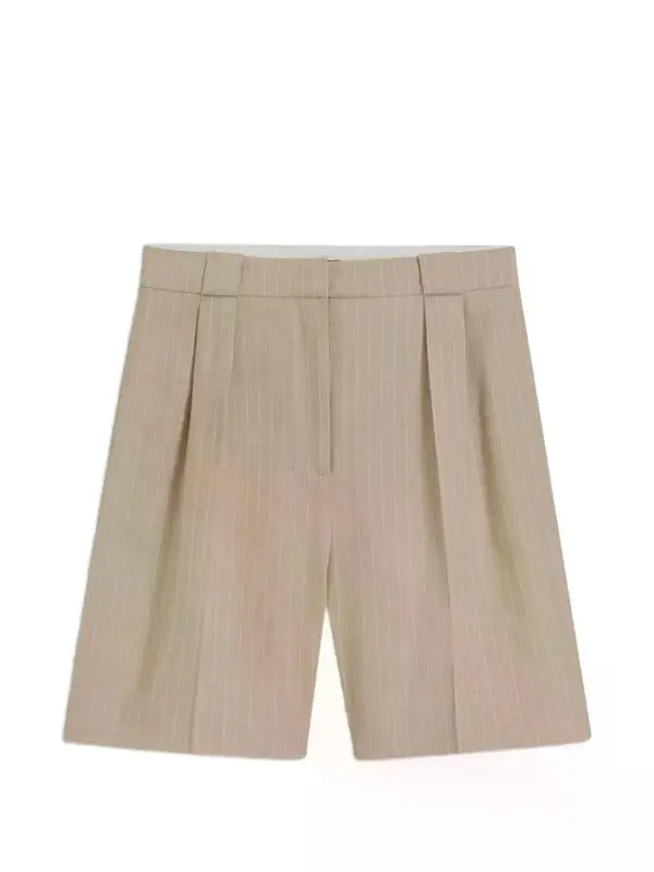 Hugo Pinstriped Pleated Shorts