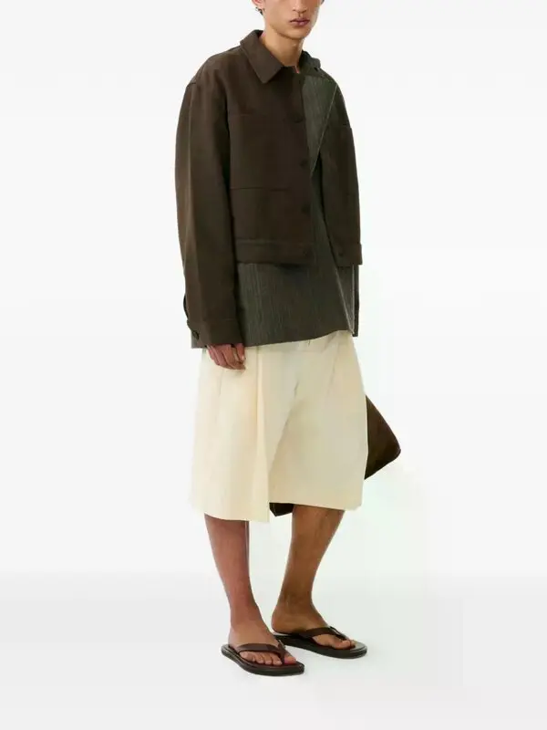 Studio Nicholson Piper Cropped Jacket With Patch Pockets