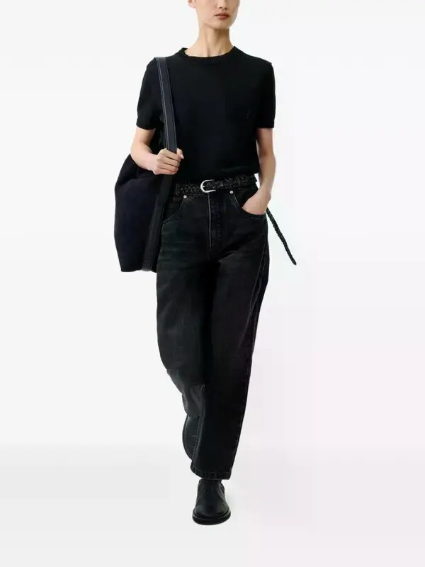 Studio Nicholson Seren Ribbed Top - Black