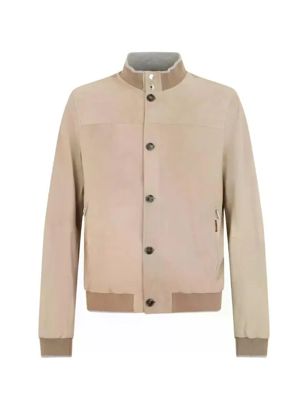 MOORER Ribbed Leather Jacket