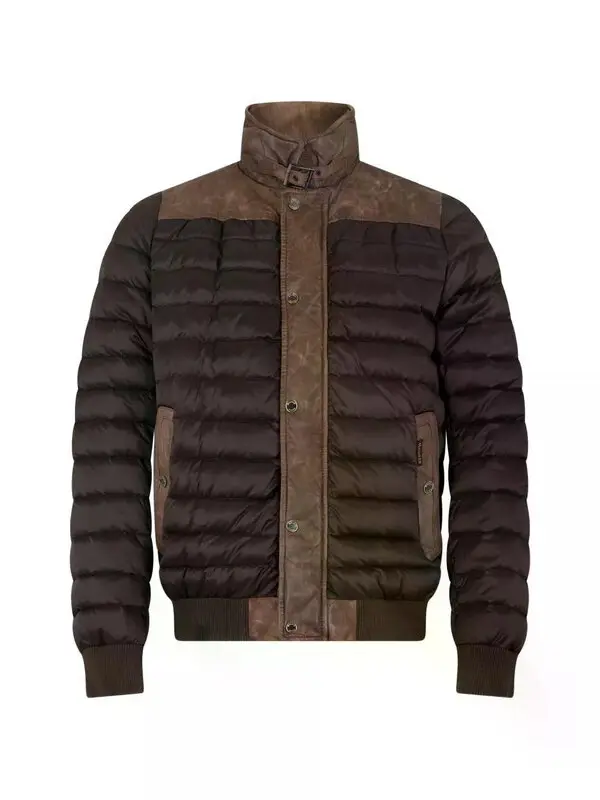 MOORER Raised-collar Padded Jacket