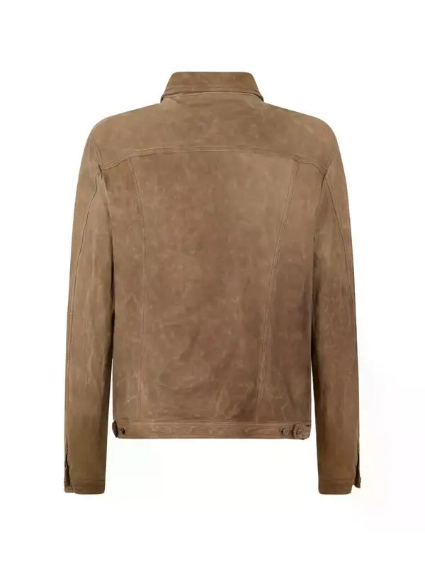 MOORER Leather Pocket Jacket