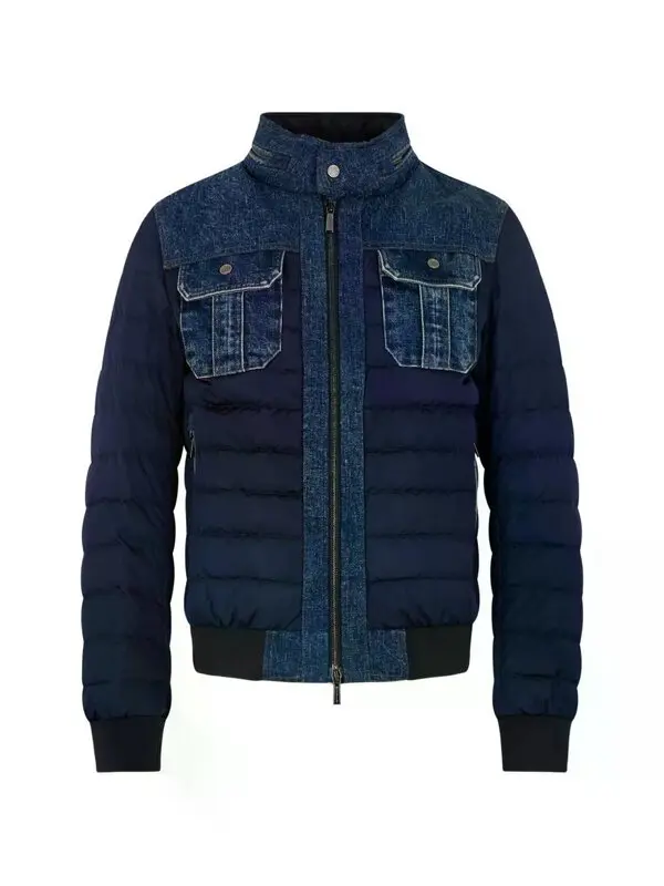 MOORER Padded Denim Jacket