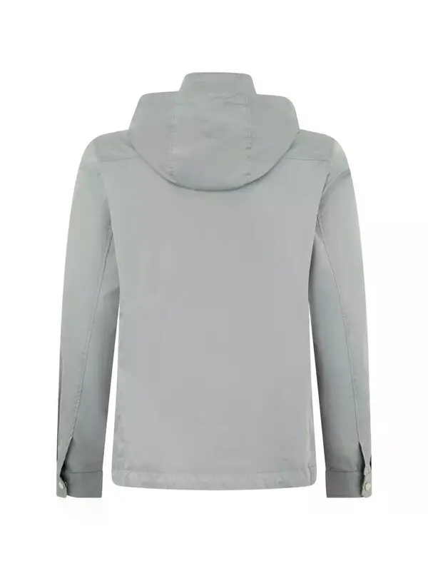 MOORER Hooded Button Jacket