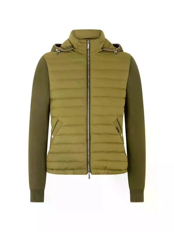 MOORER Padded Hooded Jacket - Green