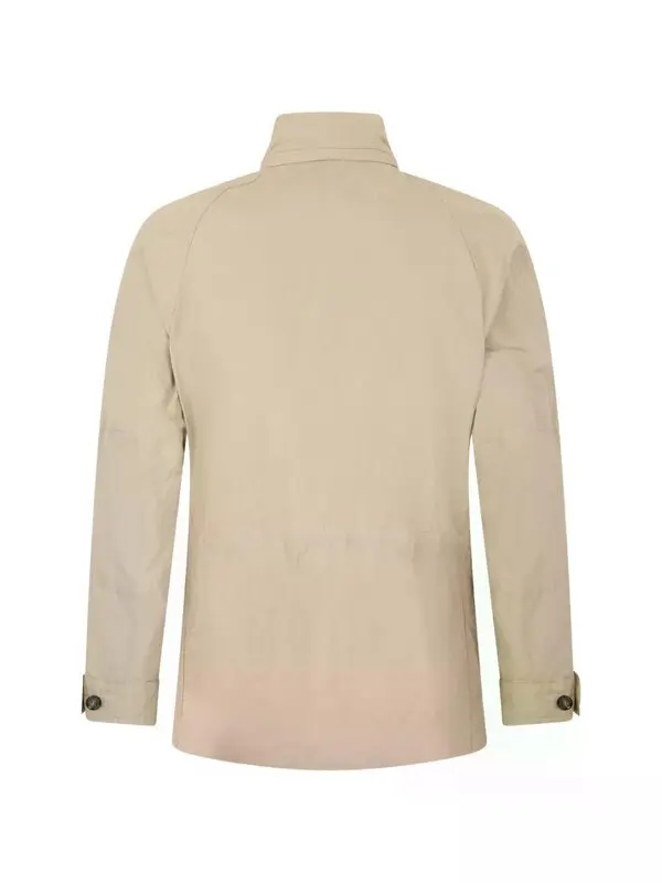 MOORER Button Front Pocket Jacket - Neutrals