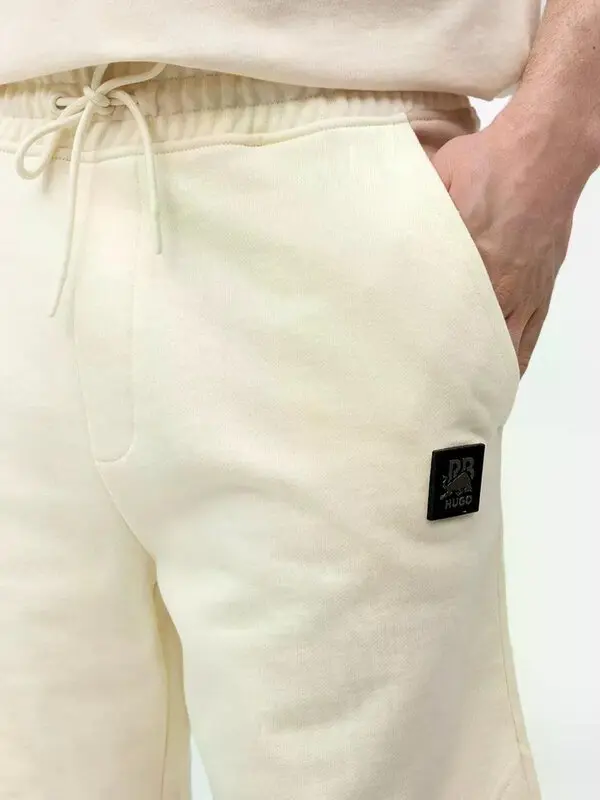 Hugo Drawstring-fastening Logo-patch Shorts
