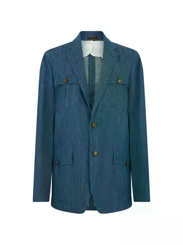 MOORER Button Pocket Blazer