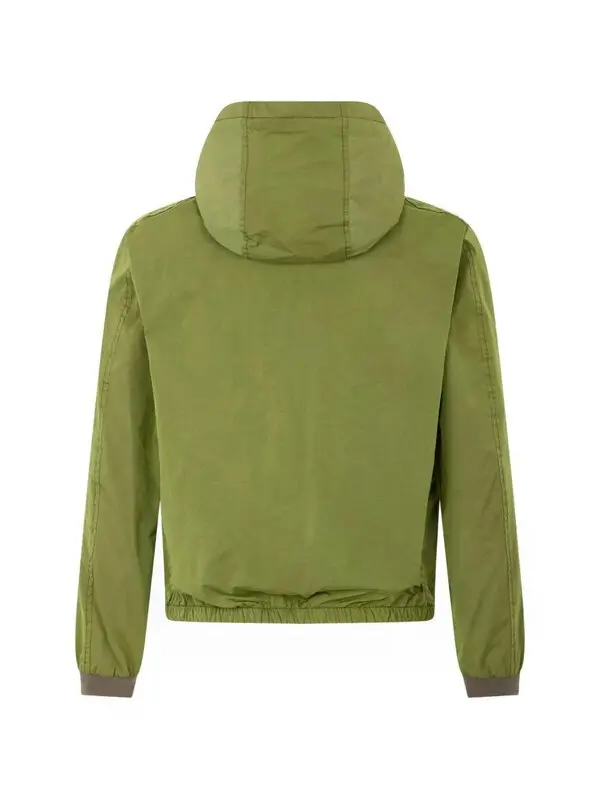 MOORER Hooded Zip Jacket - Green