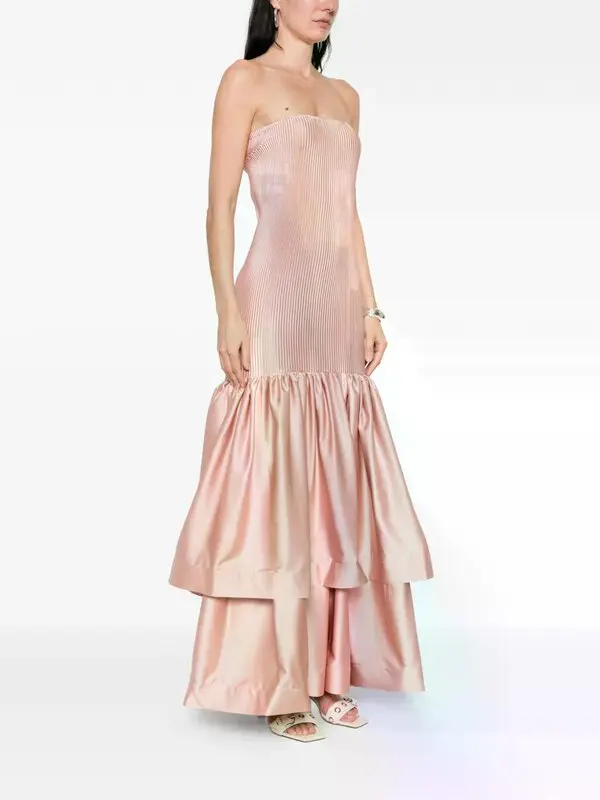 L'IDEE Elevate Pleated Tiered Gown - Pink