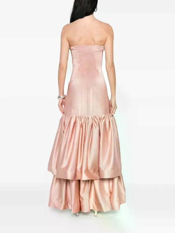 L'IDEE Elevate Pleated Tiered Gown - Pink