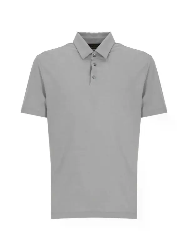 ZANONE Short-sleeve Polo Shirt - Grey