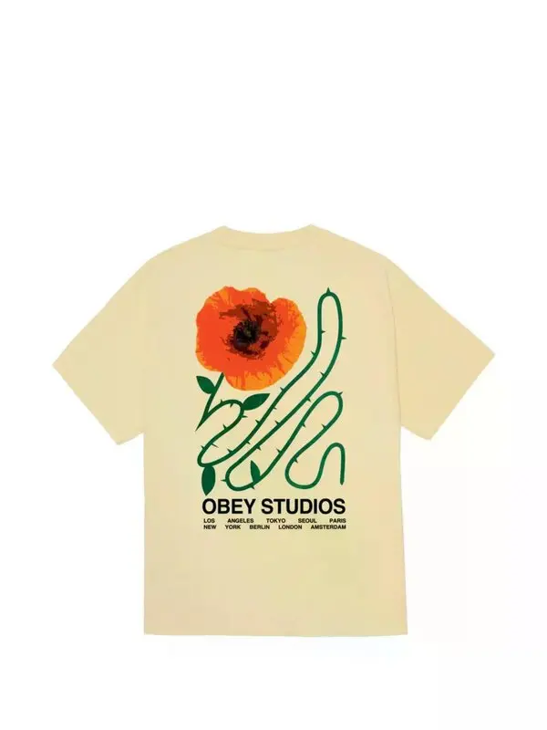 Obey Moves Of Life Graphic-print T-shirt - Neutrals