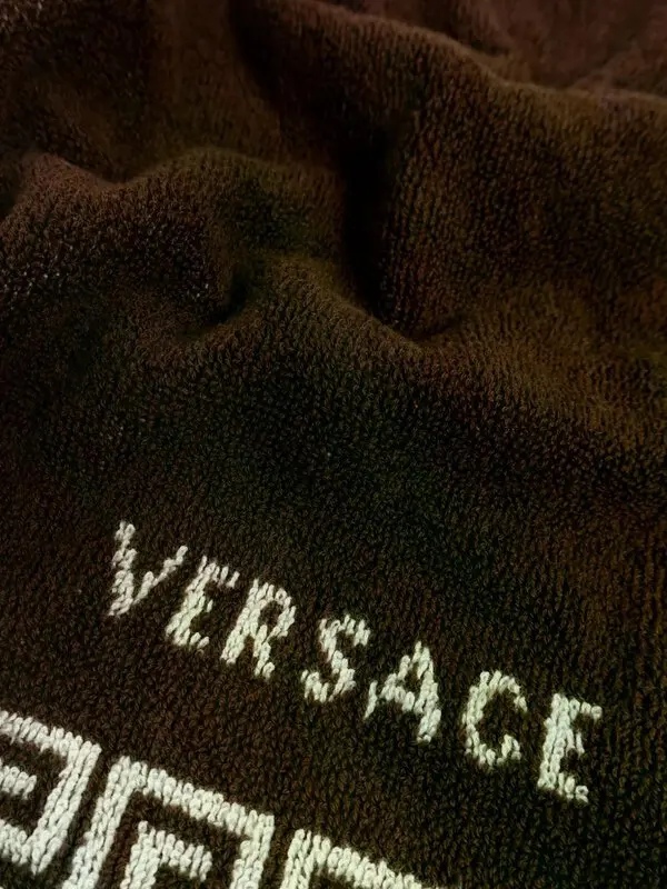 Versace Geometric-border Bath Towel