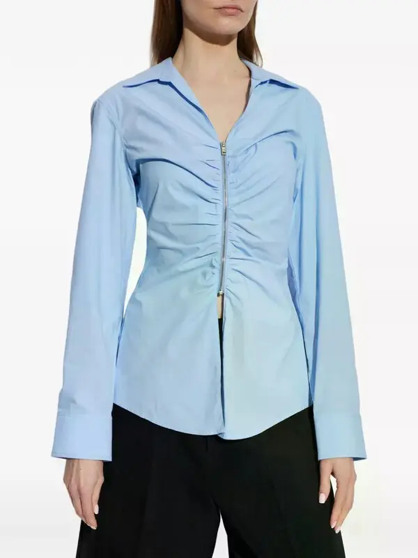 Alexander Wang Gathered Bust Shirt - Blue