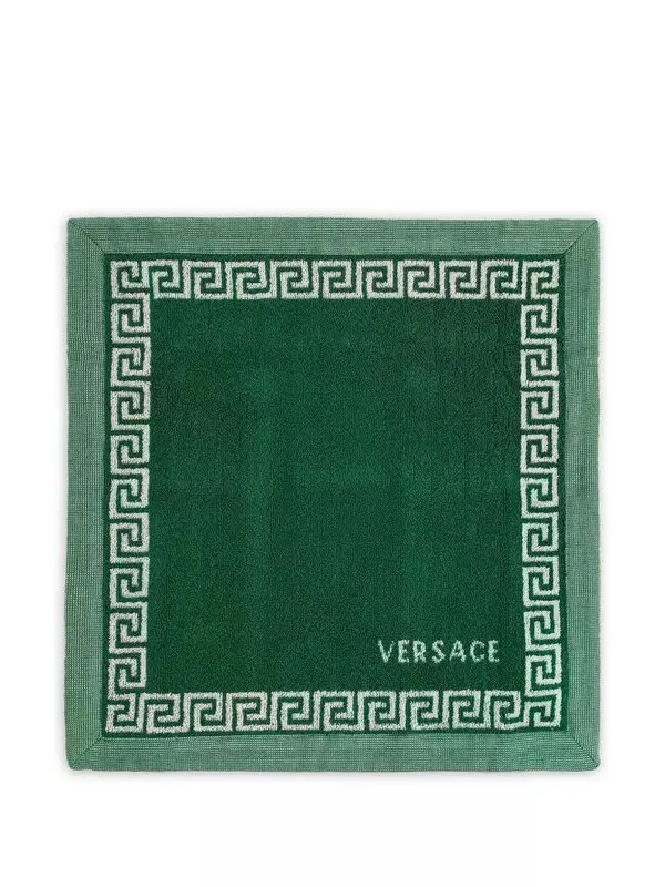 Versace Logo-detail Bath Towel - Green
