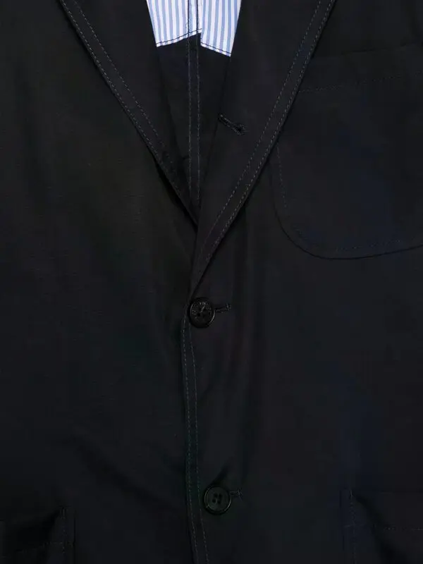 Comme Des Garçons Button Pocket Cotton Blazer