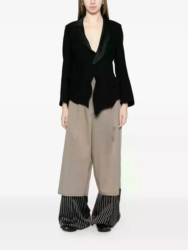 Undercover Notched Lapel Asymmetric Jacket