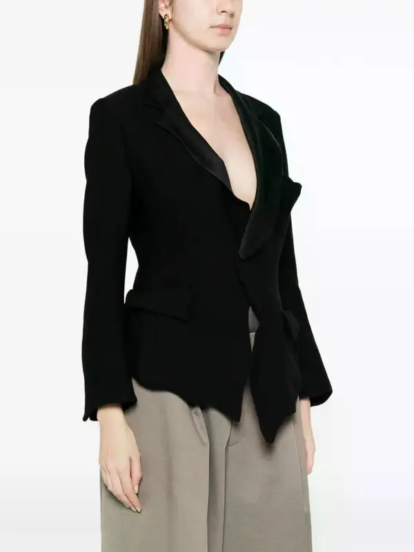 Undercover Notched Lapel Asymmetric Jacket