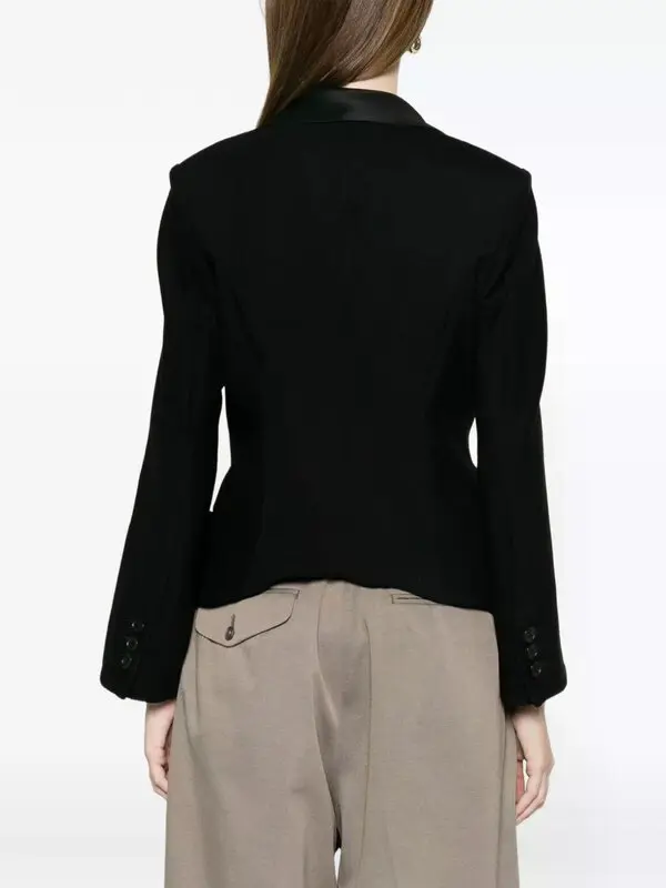 Undercover Notched Lapel Asymmetric Jacket