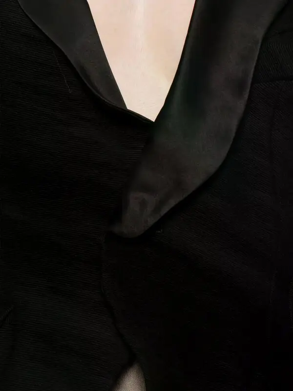 Undercover Notched Lapel Asymmetric Jacket