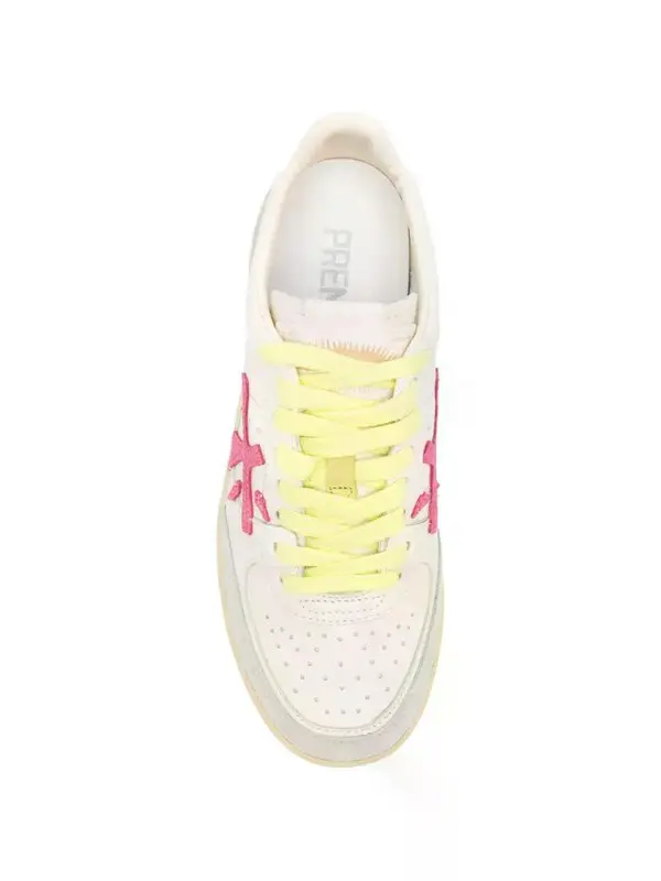 Premiata Appliqué Bsktclad Sneakers - Neutrals