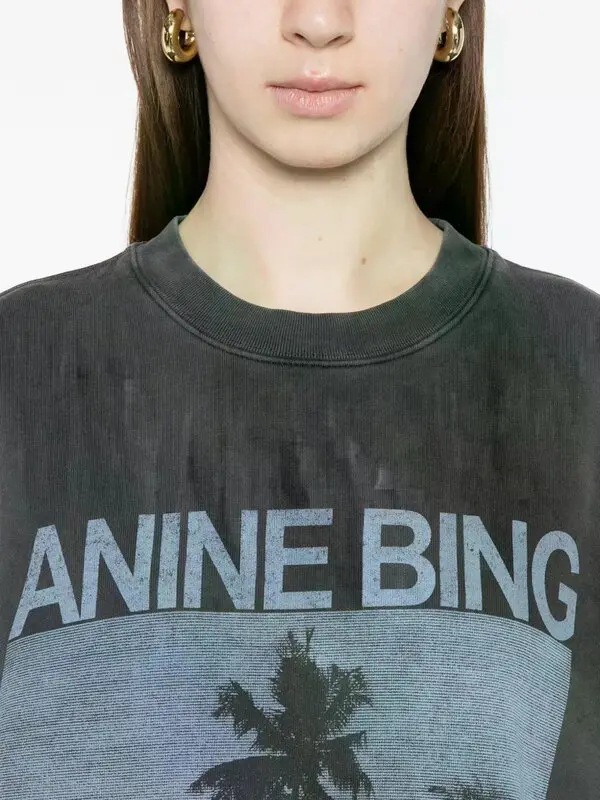 ANINE BING Miles Washed Sweatshirt - Grey