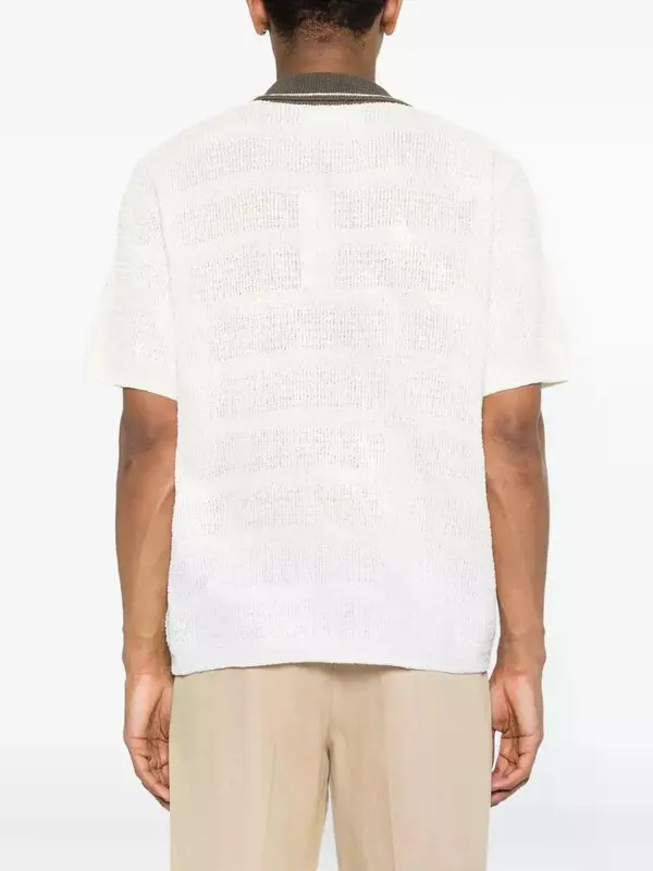 SAMSOE SAMSOE Sapercy Button Trim Polo Shirt - Neutrals