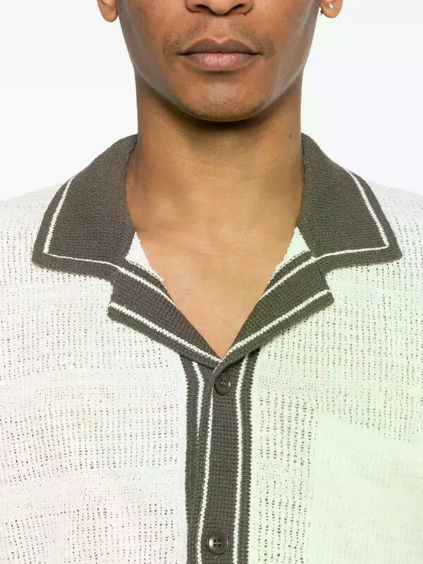 SAMSOE SAMSOE Sapercy Button Trim Polo Shirt - Neutrals