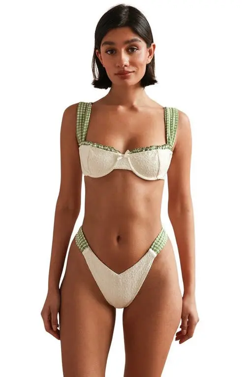 DIPPIN DAISY'S Blue Belle Underwire Bikini Top - Creme