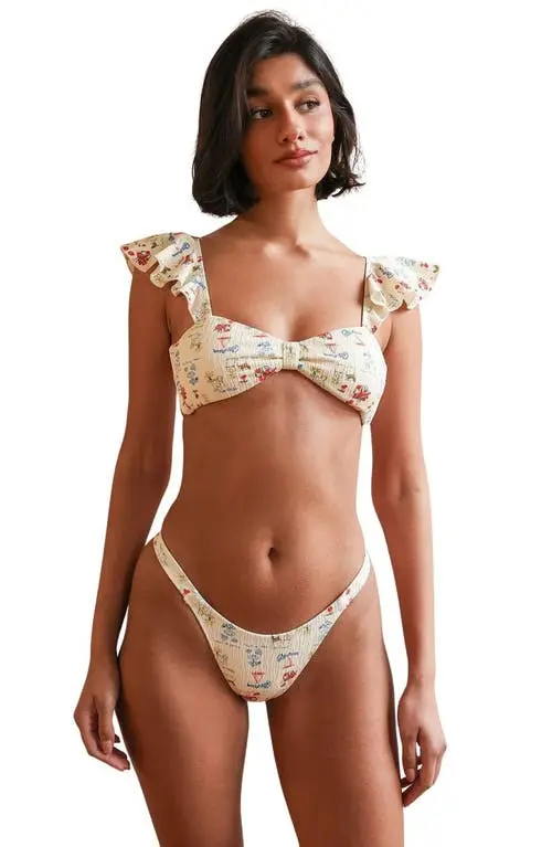 DIPPIN DAISY'S Honeymoon Super Cheeky Bikini Bottom - Cap Ferrat