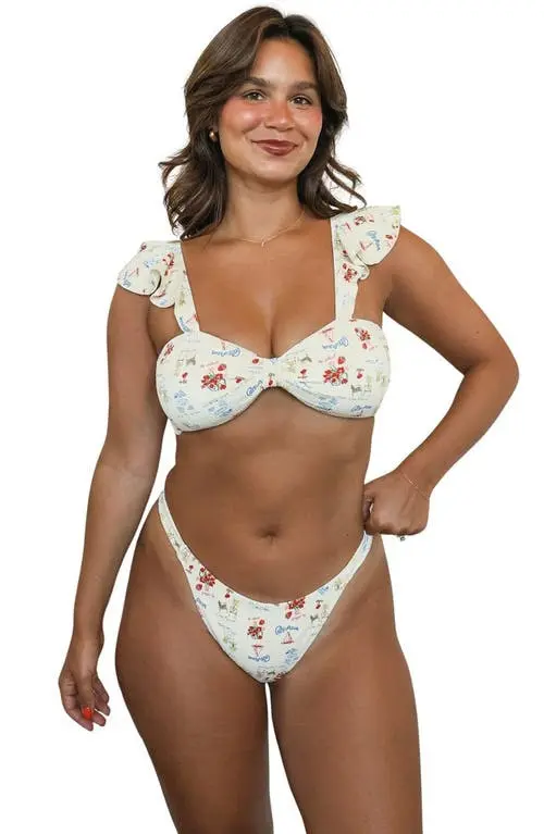 DIPPIN DAISY'S Honeymoon Super Cheeky Bikini Bottom - Cap Ferrat