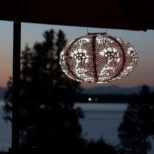 ALLSOP HOME & GARDEN Stella Luxe Oval Yarrow Led Lantern