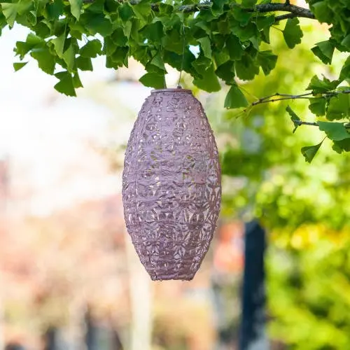 ALLSOP HOME & GARDEN Soji Stellawildflower Pod Solar Lantern - Blush