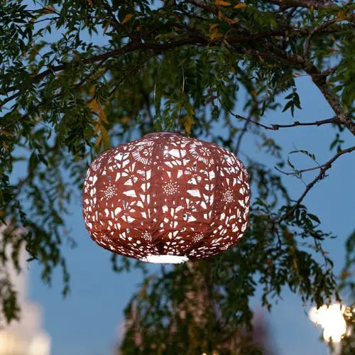 ALLSOP HOME & GARDEN Soji Stellasquare Solar Lantern - Clay