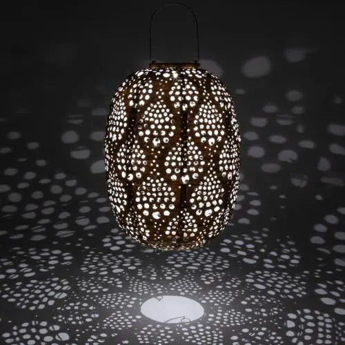 ALLSOP HOME & GARDEN Stella Luxe Barrel Dewdrop Led Lantern