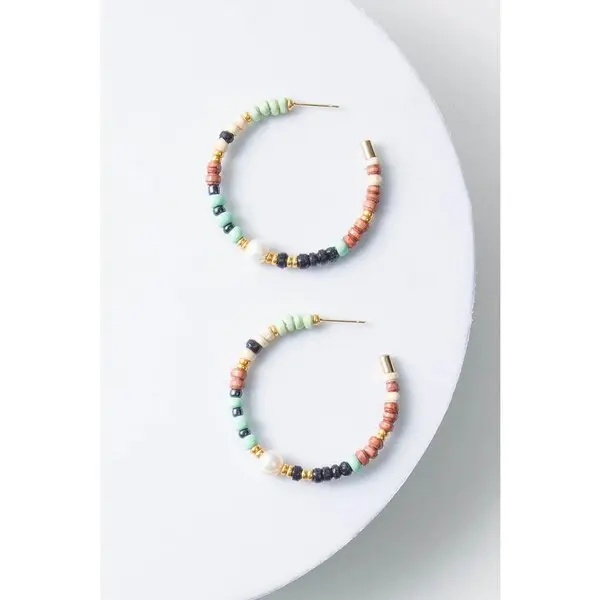 NOONDAY Kindred Hoop Earrings - Red