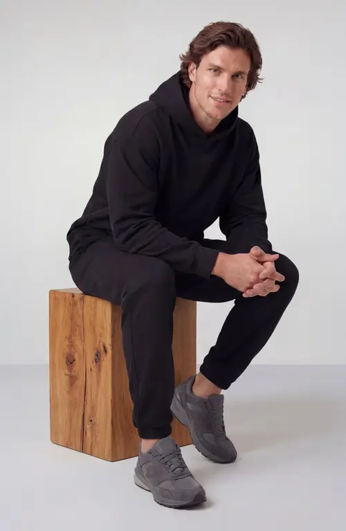 JACK ARCHER Sandwash Hoodie - True Black