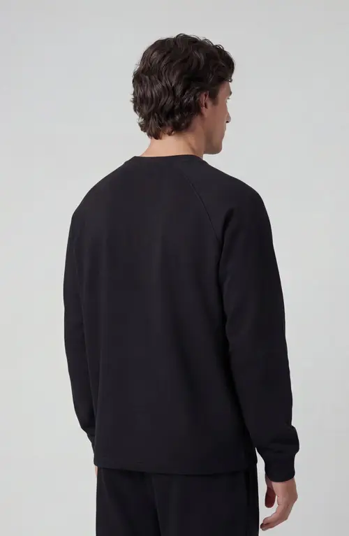 JACK ARCHER Sandwash Crewneck Sweater - True Black