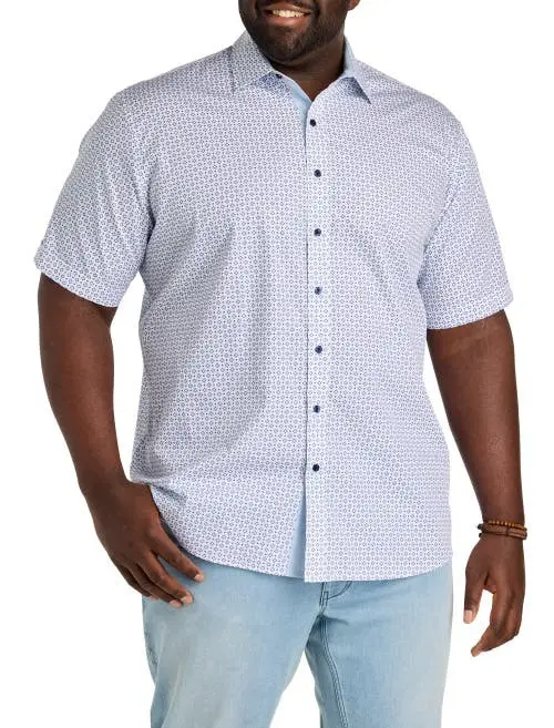 SYNRGY BY DXL Big & Tall Micro Diamond Print Sport Shirt V2