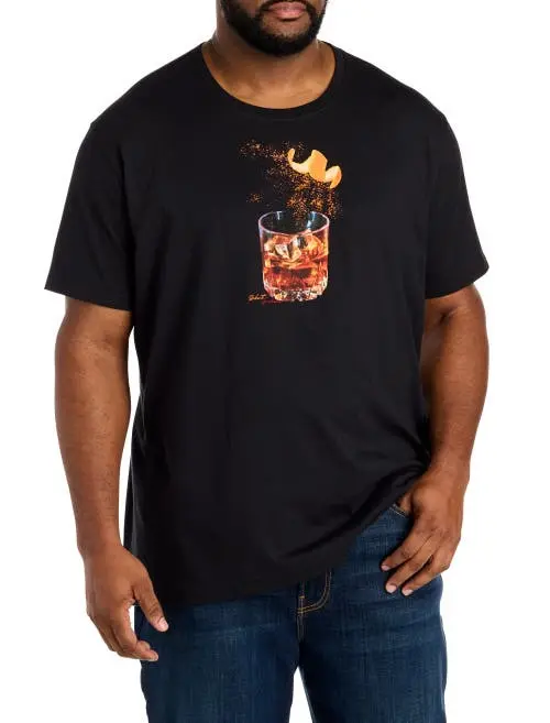 ROBERT GRAHAM BY DXL Big & Tall Whiskey On Fire Graphic Tee