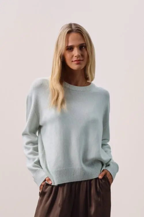Naked Cashmere Kaia Crewneck Cashmere Sweater - Jadite
