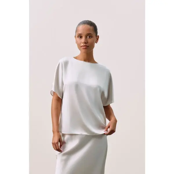 Naked Cashmere Penny Silk Tee - Marble
