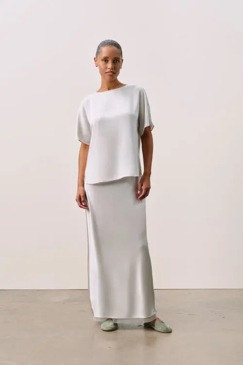 Naked Cashmere Penny Silk Tee - Marble