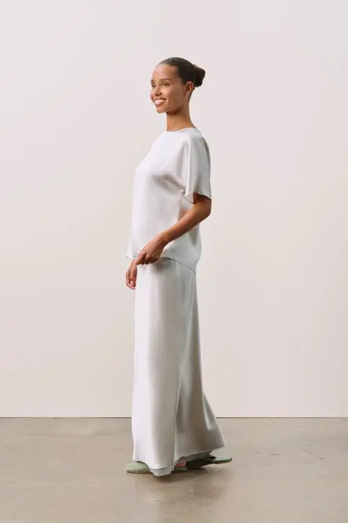 Naked Cashmere Penny Silk Tee - Marble