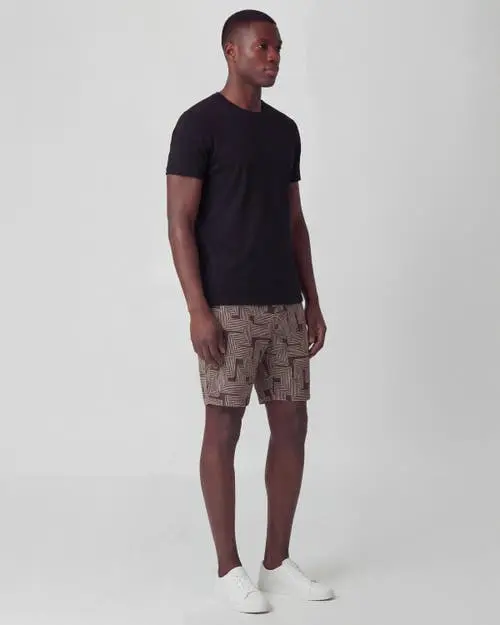 LORDS OF HARLECH Flat Front Short - Inter Twine Black