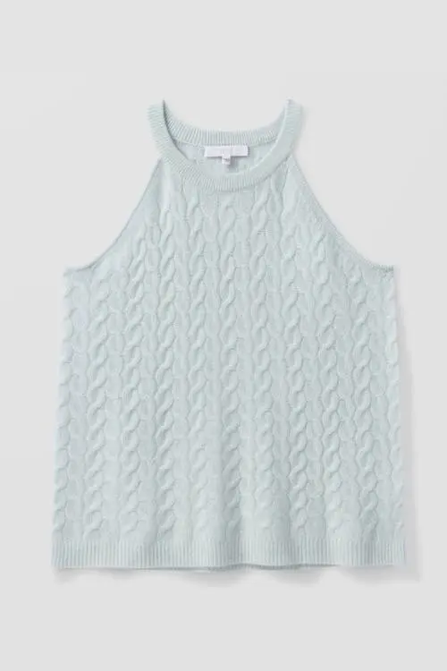 Naked Cashmere Alouette Cableknit Tank - Jadite