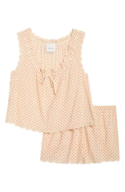 REFORMATION Hazel Eyelet Organic Cotton Blend Pajamas - Marilyn Dot