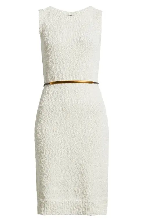 Donna Karan New York Bouclé Knit Sleeveless Sheath Dress